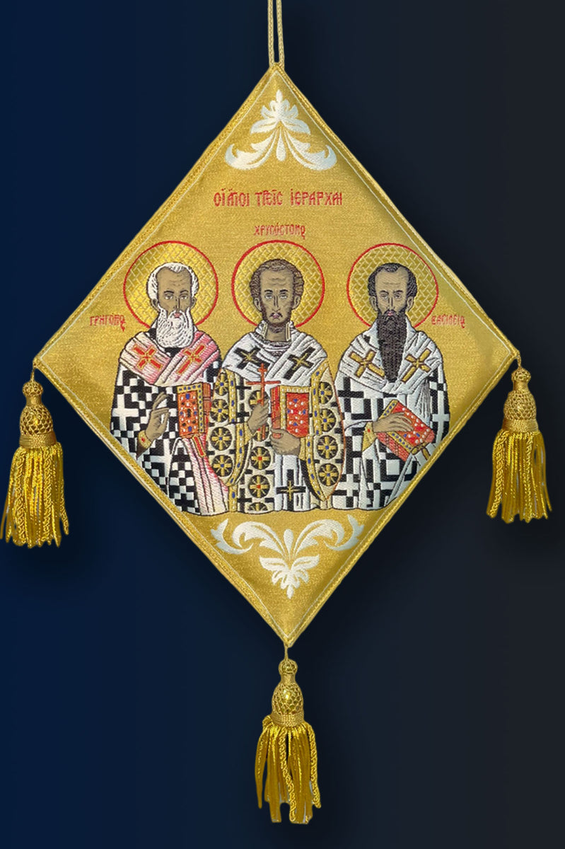 Epigonation “The Three Holy Hierarchs” –Liturgical Fabrics