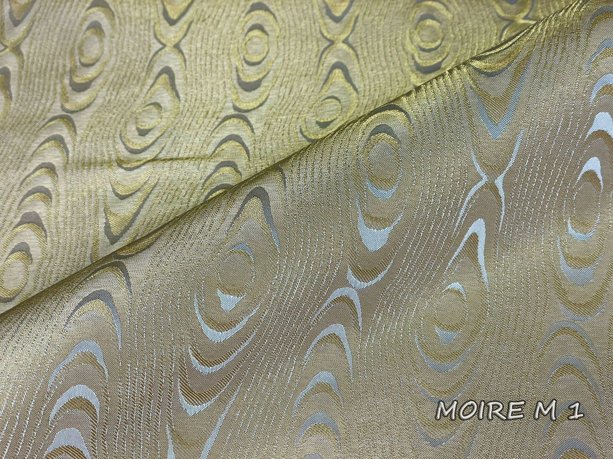 Moire metallic fabric with a wavy look –Liturgical Fabrics