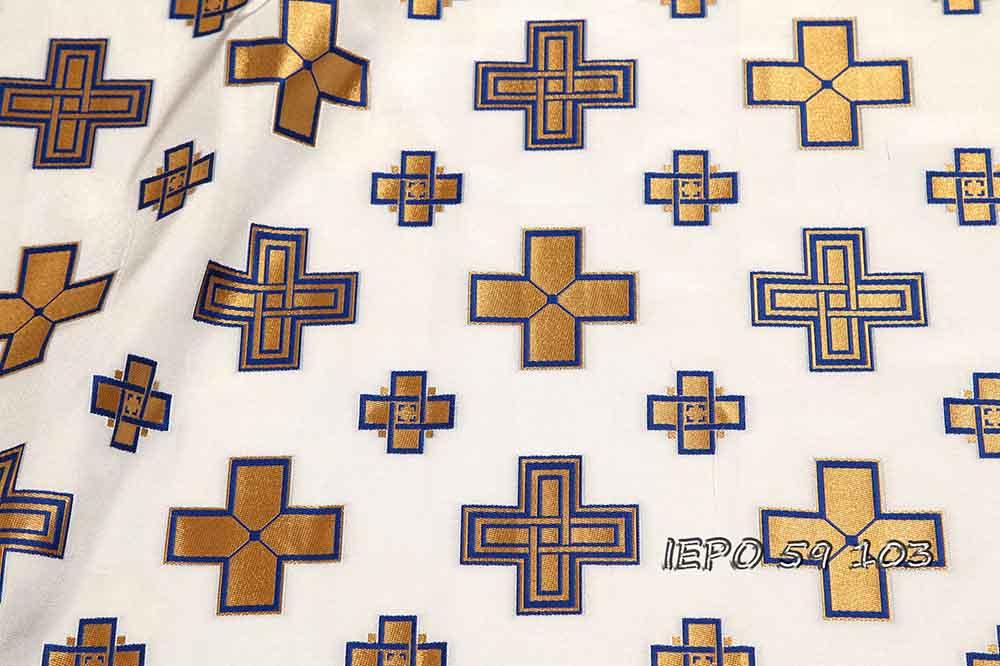Liturgical woven cross pattern, light-weight and cool fabric (IERO 59 ...