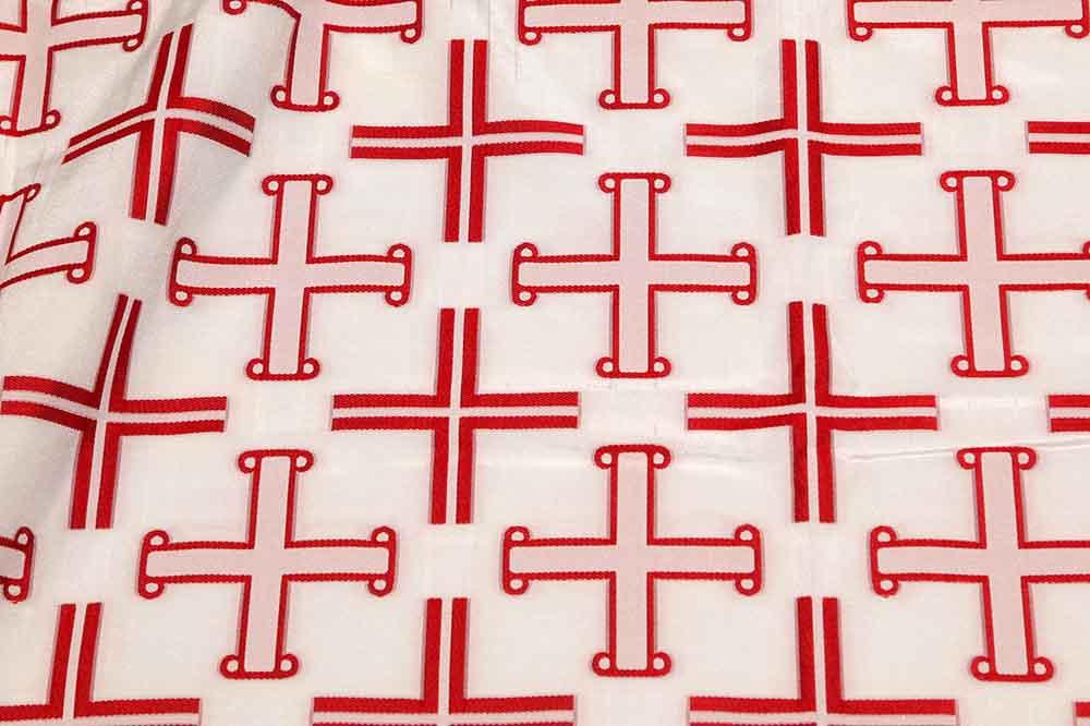 Woven cross pattern fabric (IERO 62) –Liturgical Fabrics