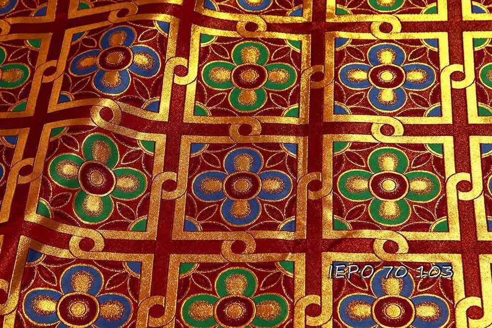 Clerical fabric with a tile pattern (IERO 70) –Liturgical Fabrics