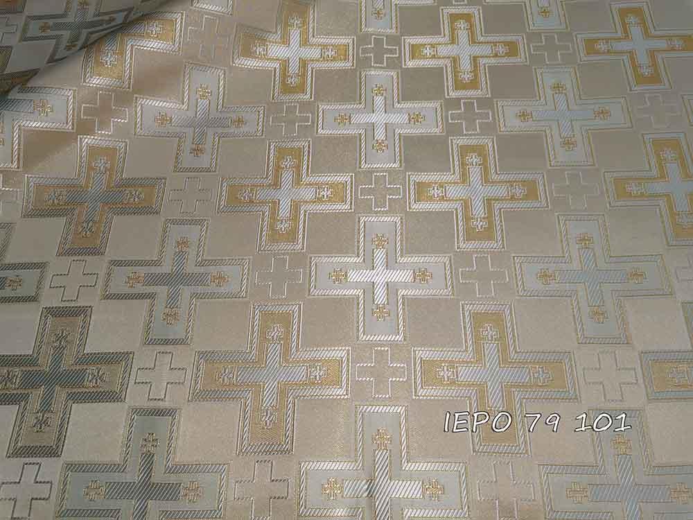 Liturgical brocade fabric with a cross pattern (IERO 79) –Liturgical ...